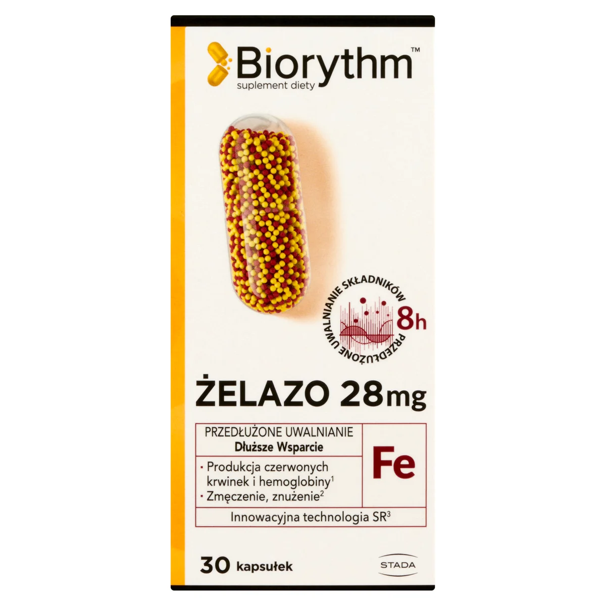 Biorythm Żelazo 28 mg, 30 kapsułek - melisa.pl