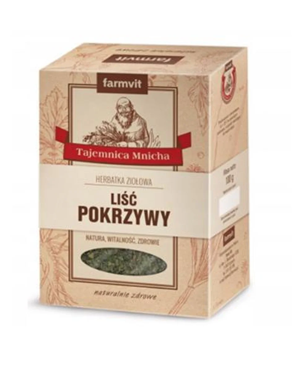 Farmvit Pokrzywa liść, 100 g - melisa.pl