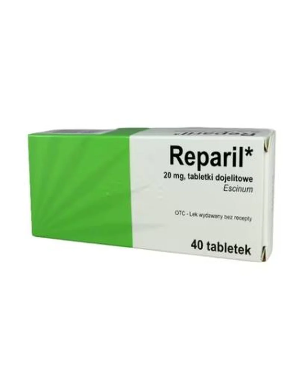 Reparil 20 mg tabletki dojelitowe, 40 sztuk - melisa.pl