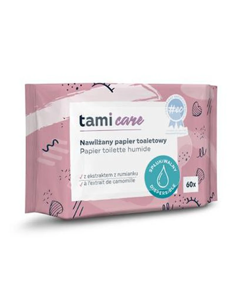 Tami Care nawilżany papier toaletowy 60 sztuk - wapteka.pl