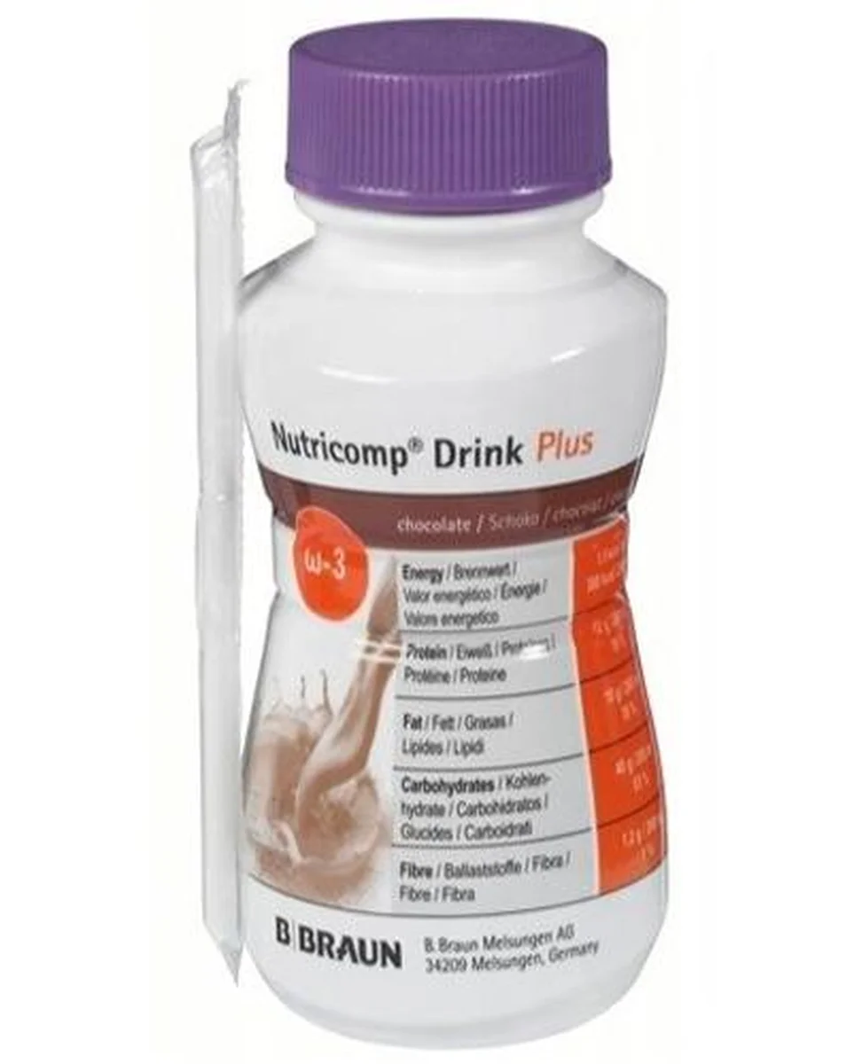 NUTRICOMP DRINK PLUS O smaku czekoladowym - 200 ml - wapteka.pl